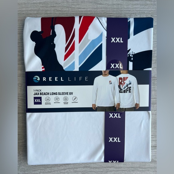 reel life | Shirts | Reel Life Mens Long Sleeve Uv Tee | Poshmark